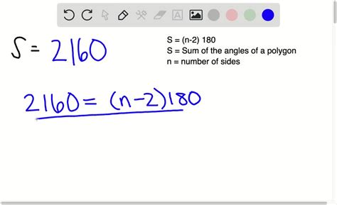 ⏩solved Find The Number Of Sides A Polygon Has If The Sum Of Its… Numerade