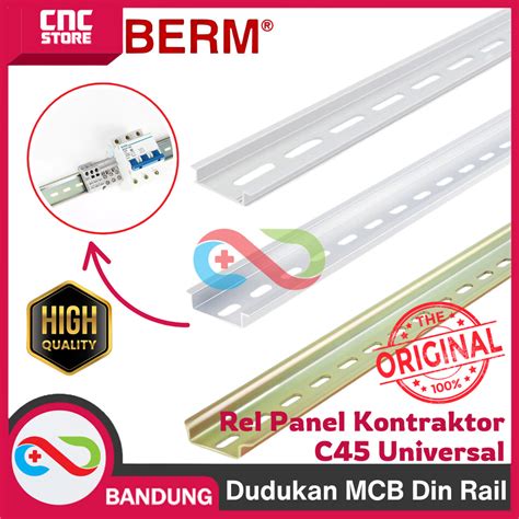 Jual Rel Mcb 1m Tebal Dudukan Mcb Din Rail Mcb 1 Fungsi Rel Panel