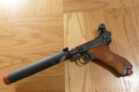 Mgc Rmi P08 Luger Model Gun Fake Suppressor Silencer 1803203243