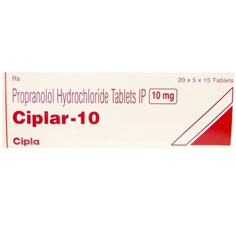 Ciplar 10 Mg At ₹ 22 Strip Inderal Tablets In Nagpur Id 2856841921897