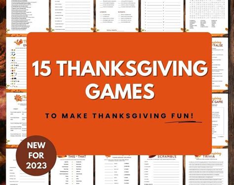 Fun Thanksgiving Pass The Present Game Thanksgiving Game Printable 2024