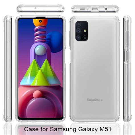 For Samsung Galaxy M51 Scratchproof Tpu Acrylic Protective Case