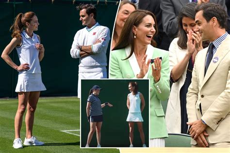 Kate Middleton Reunites With Roger Federer At Wimbledon 2023