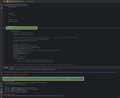 Error When Trying To Compile Perspective Momentary Button Module