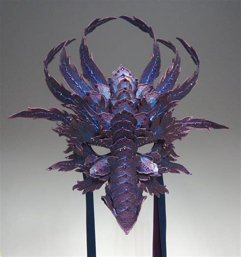 Purple Dragon Mask Out Of Stock Made To Order Etsy