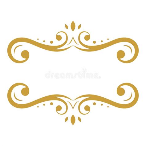 Wedding Curve Complex Ornament Design Collection Stock Vector
