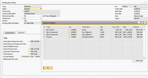 Sap Business One Knowledge Handling Scrap Or Wastage Items In Sap