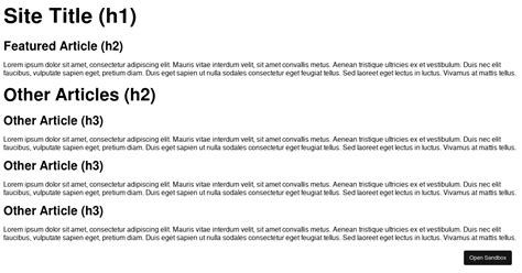 Automatic Heading Level Codesandbox Automatic Heading Level Codesandbox