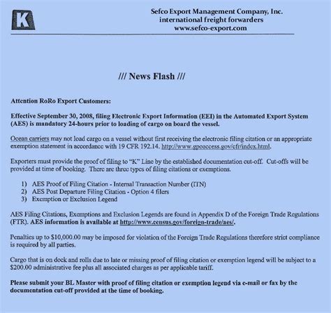 Read Advisory Eei Electronic Export Information Document Replaces The Sed Shippers Export
