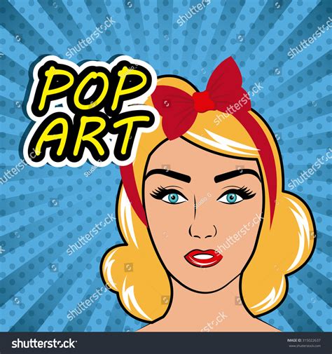 Womens Pop Art Cartoons Graphics Vector Stock Vector Royalty Free 315022637 Shutterstock