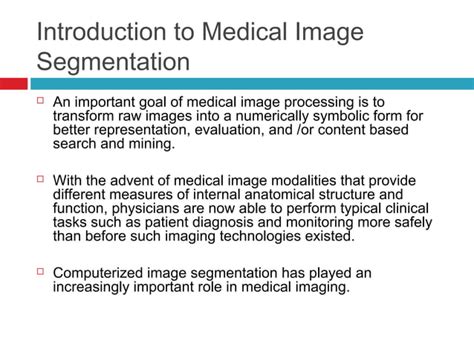 Presentation On Deformable Model For Medical Image Segmentation Ppt Photo Editing Software
