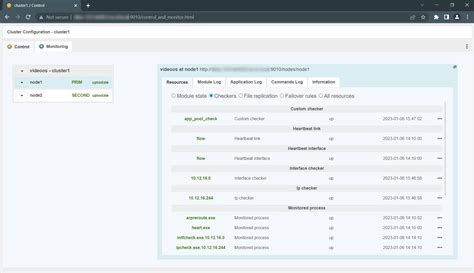 Open The Failover Web Console
