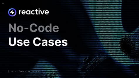 No Code Use Cases Highlights From The Reactive Hackathon By Reactive Network Reactive