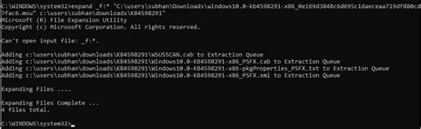 how to install windows updates from msu and cab files