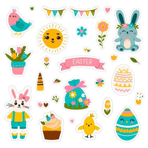 Cute Easter Stickers Images Free Download On Freepik