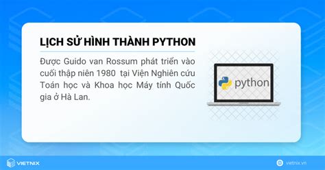 Tìm Hiểu Lịch Sử Hình Thành Python Học Lập Trình Python