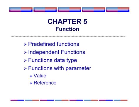Csc126 Chp5 Function Fundamental Of Algorithm And Computer Problem