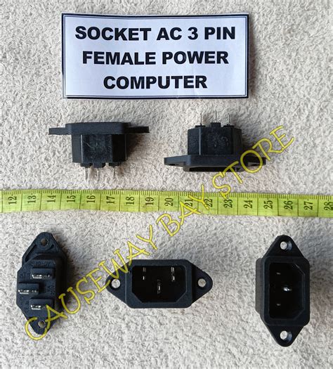 SOCKET AC 3 PIN FEMALE POWER COMPUTER Lazada Indonesia