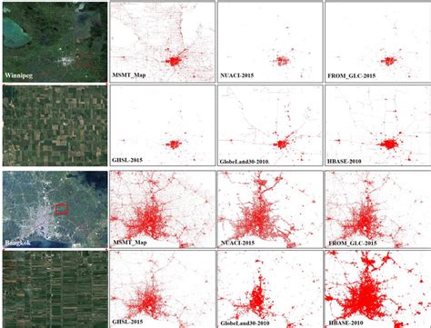 Comparisons Between The Msmtrf Based Impervious Surface Maps And Other Download Scientific