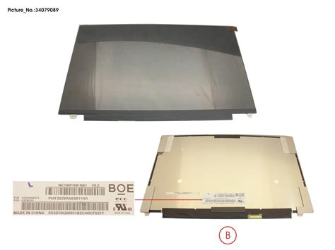 Lcd Assy 14 Fhd W Plate