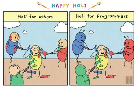 Deep Rathod On Linkedin Holi Programmer Bug