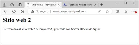 Configurar Multisitio En Servidor Web Nginx Con Server Blocks Proyecto A