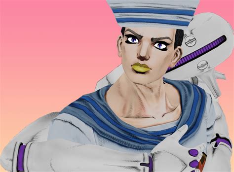 Did A Simple Pose Render With Josuke Rstardustcrusaders