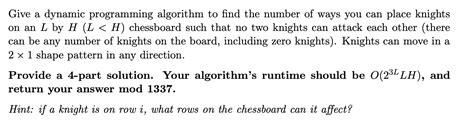 Solved Give A Dynamic Programming Algorithm To Find The