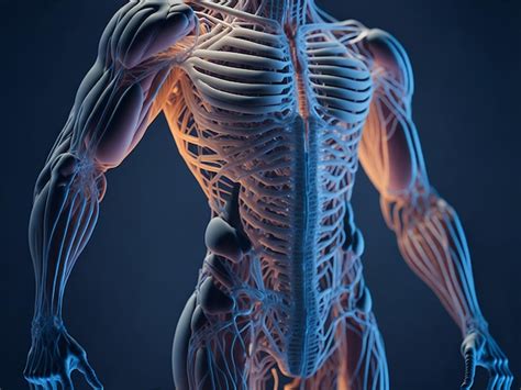 Premium Ai Image Human Anatomy Bones And Muscles Ai Generated