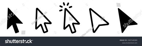 Computer Mouse Click Cursor Pointer Cursor Stock Vector Royalty Free Shutterstock