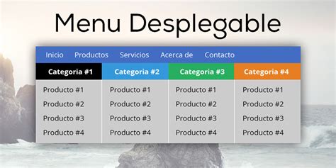 Como hacer un menú de navegación desplegable Avanzado