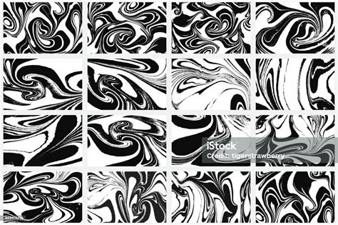 16 전통적인 터키 Ebru 그림의 잉크 질감을 설정 합니다 수채화 손으로 그린 예술 마블 초대입니다 추상적인 배경 인쇄합니다 초대장 봉투 카드 디자인 T셔츠를 위한 템플릿