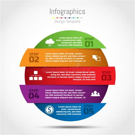 Vector Circle Infographic Template For Diagram Graph Presentation And Round Chart Business