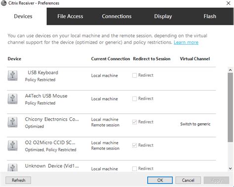 Solved Citrix Receiver USB Redirection Experts Exchange