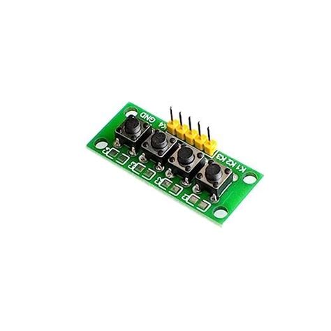10pcslot Diy Kit 1x4 4 Independent Key Button Keypad Keyboard Module Mcu For Arduino At Rs 1095