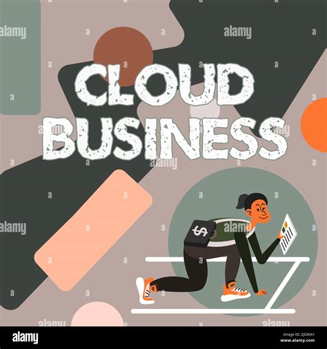 Conceptual Display Cloud Business Word Written On Computing That Relies On Shared Computing