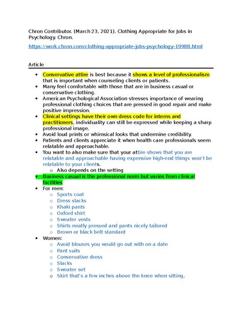 Cs212 Unit 2 Assignment Notes Chron Contributor March 23 2021 Clothing Appropriate For