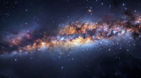 A Serene Depiction Of The Milky Way Galaxy With Particles Of Varying Brightness Creating