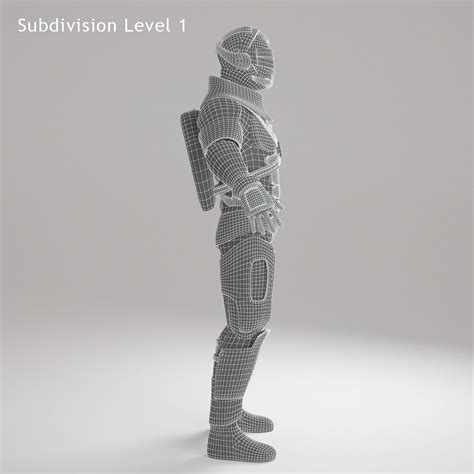 미래의 남자 전사 3d 모델 49 Fbx Obj Max Free3d