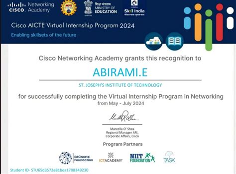 abirami e on linkedin networking internship aicte skilldevelopment