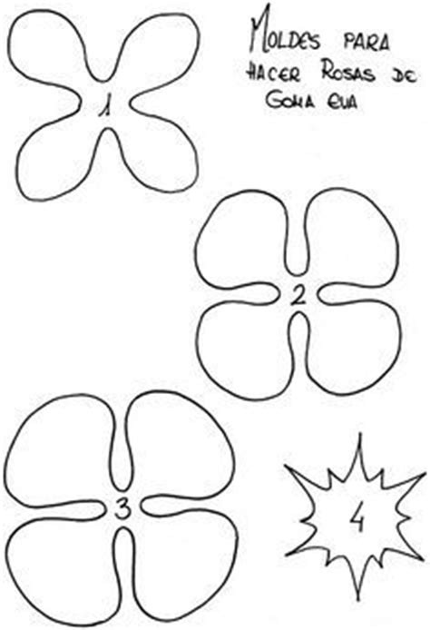 Patrones De Flores De Papel Para Imprimir Buscar Con Google Manualidades