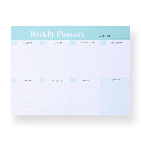 Weekly Planner Notepad C Stationery Pal