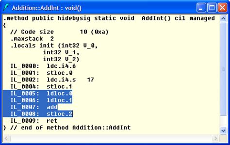 Examples For Chapter 3 4 Common Intermediate Language Cil
