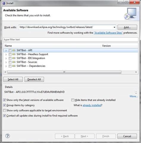 Java How To Install All Features From A P2 Update Site To An Eclipse