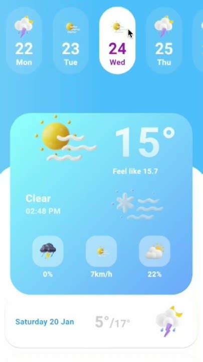 Flutter Weather App Youtube