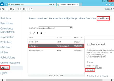 How To Install An SSL Certificate On MS Exchange Oxabox
