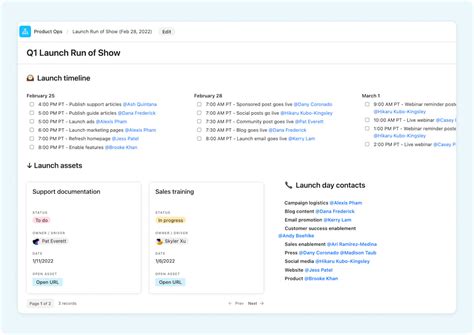 Scaling Launch Management Across The Organization In Airtable Airtable Guides