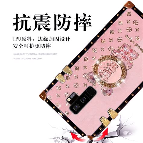 适用三星s9手机壳s9 保护套s9十全包sm一g9650 ds防摔软壳g9600女款g9608指环支架galaxy直边965f时尚u日韩潮 虎窝淘