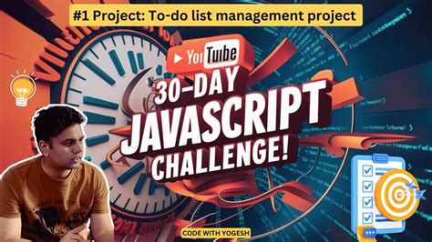 1 Create A To Do List Project In Javascript 30 Day Challenge 🚀