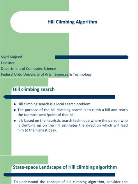 Understanding The Hill Climbing Algorithm Its Working Principle State